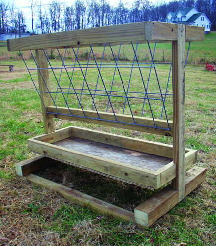 Build a DIY Hay Feeder for Smaller Livestock - Grit